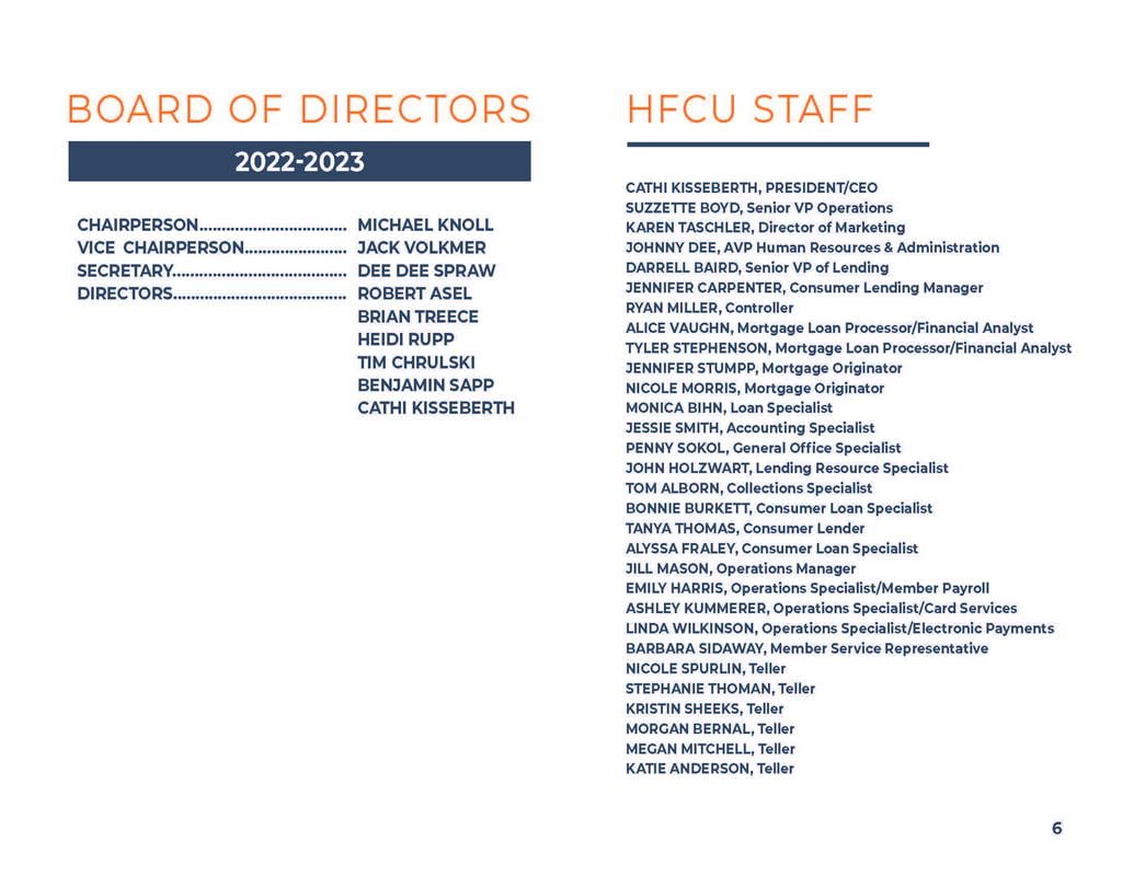 Hancock Federal Credit Union - HFCU NEWS